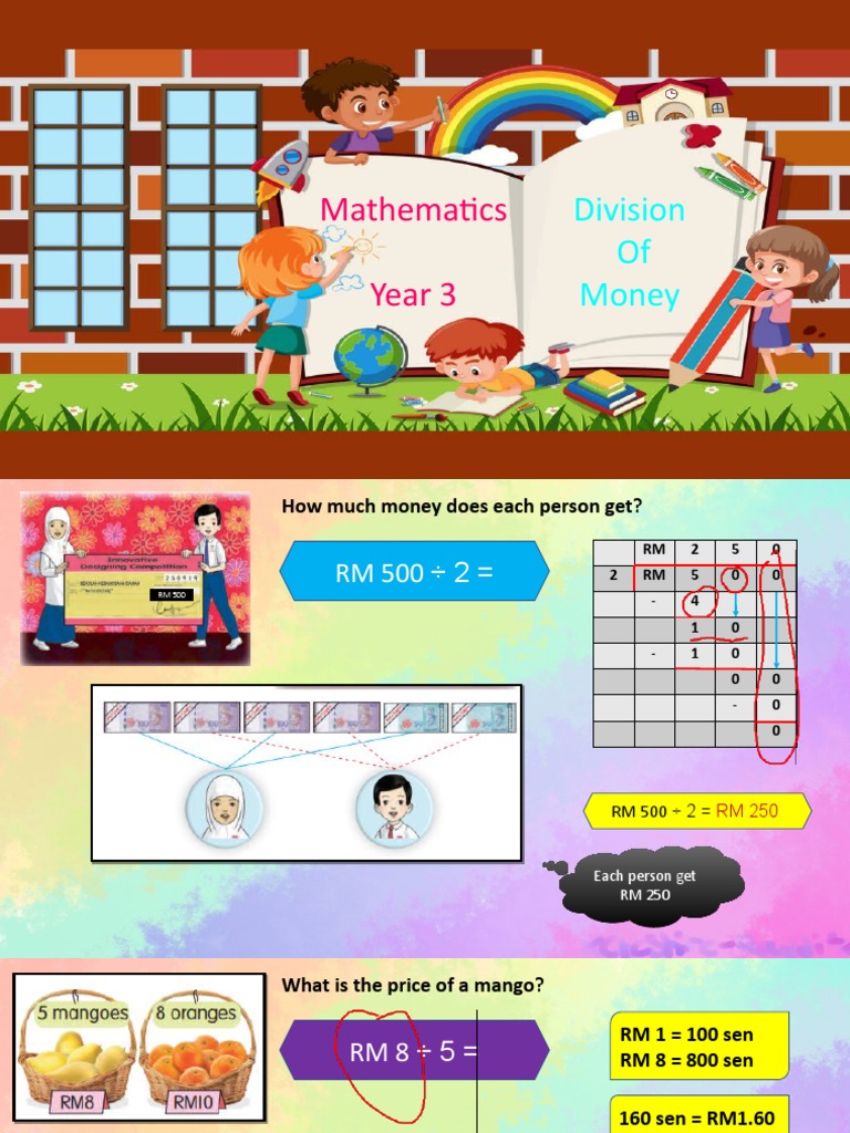 Division of Money Year 3 | PDF | Economies | Economics