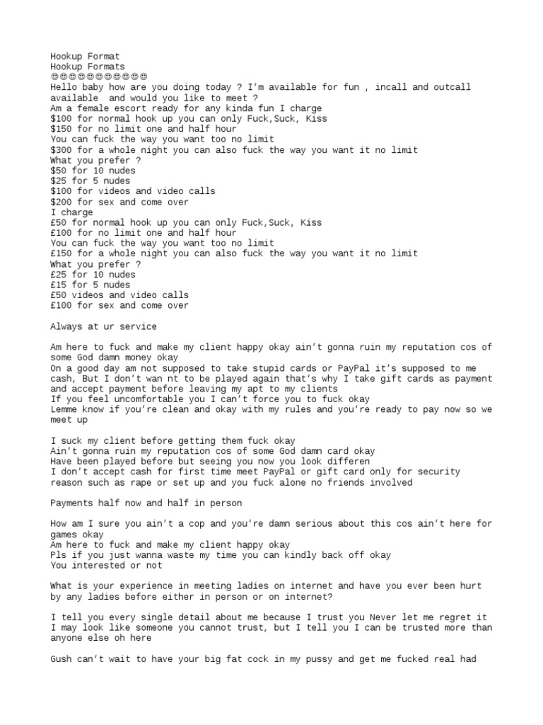 Hookup Format-1 | PDF