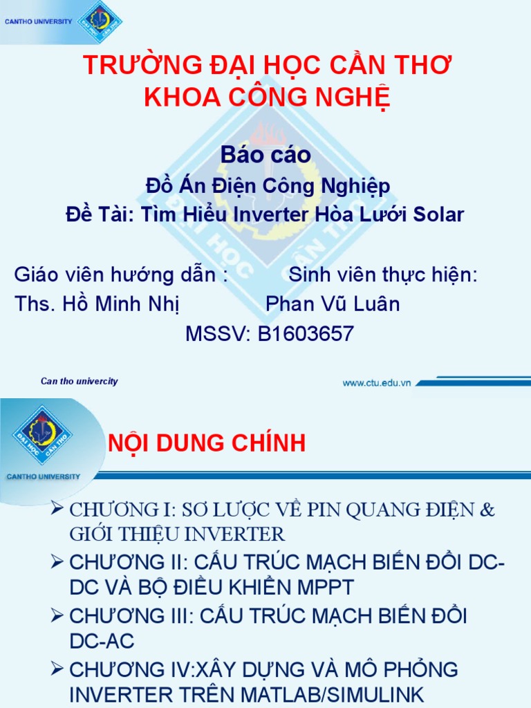 Mau Slide Powerpoint Dai Hoc Can Tho CTU | PDF
