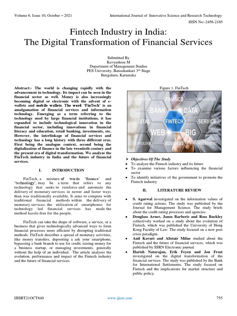 Fintech Industry in India The Digital Transformation of Financial ...
