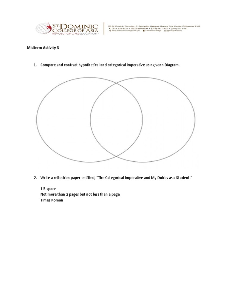 Midterm Activity 3: 1. Compare and Contrast Hypothetical and ...