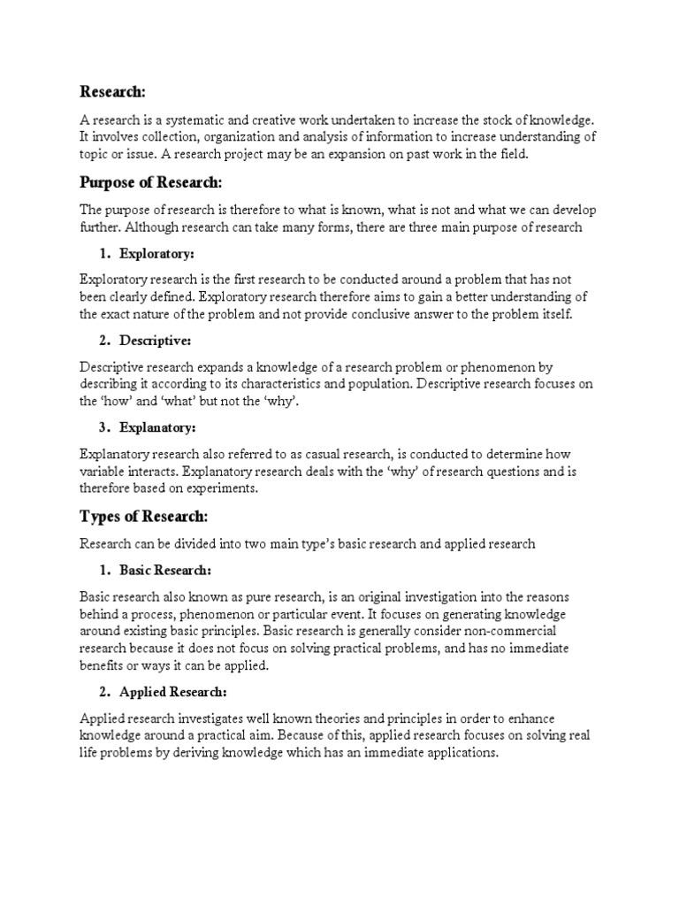 Research Management | PDF | Questionnaire | Basic Research