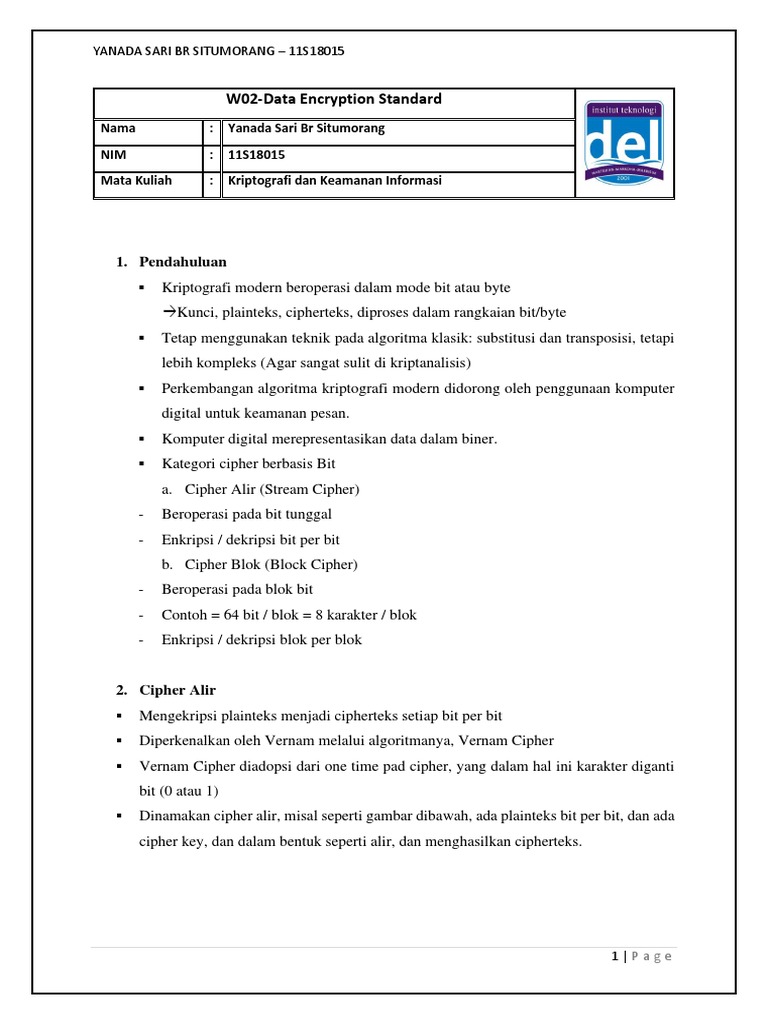 W02-RangkumanDES - 11S18015 - Yanada Sari BR Situmorang | PDF