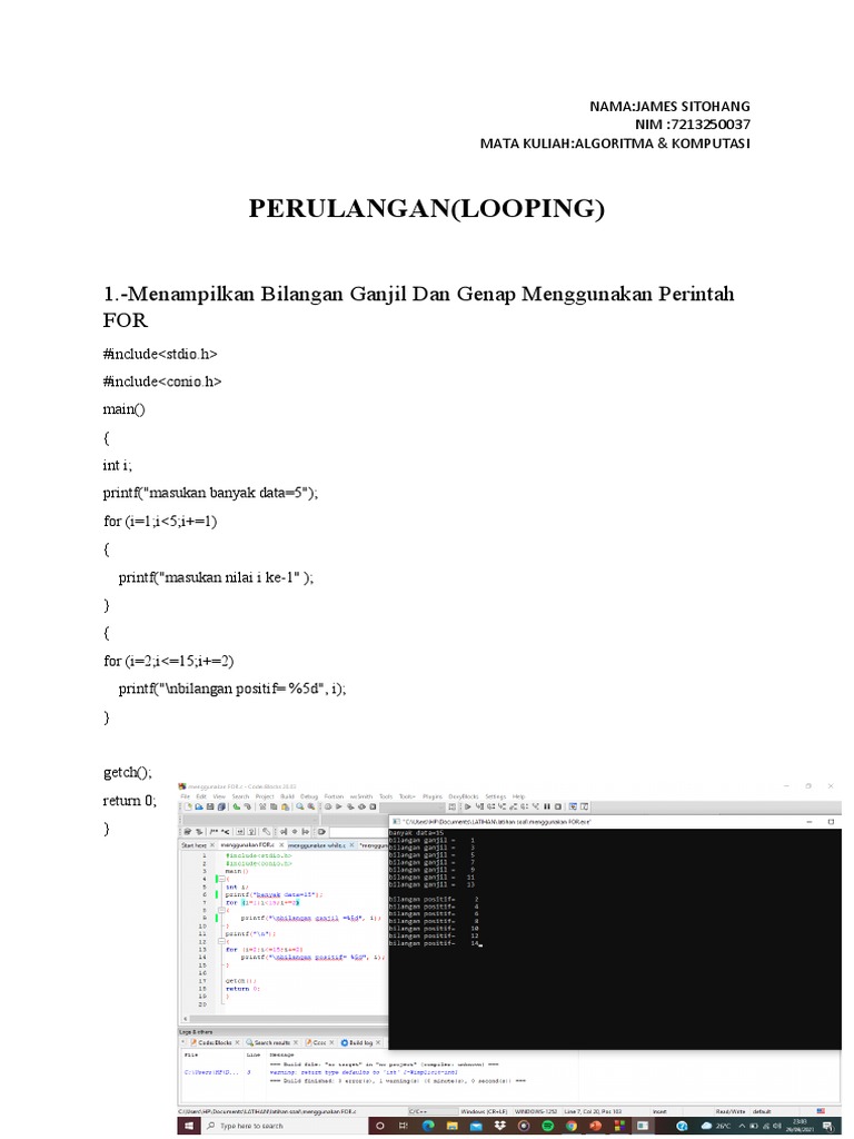 Pengulangan (Looping) | PDF
