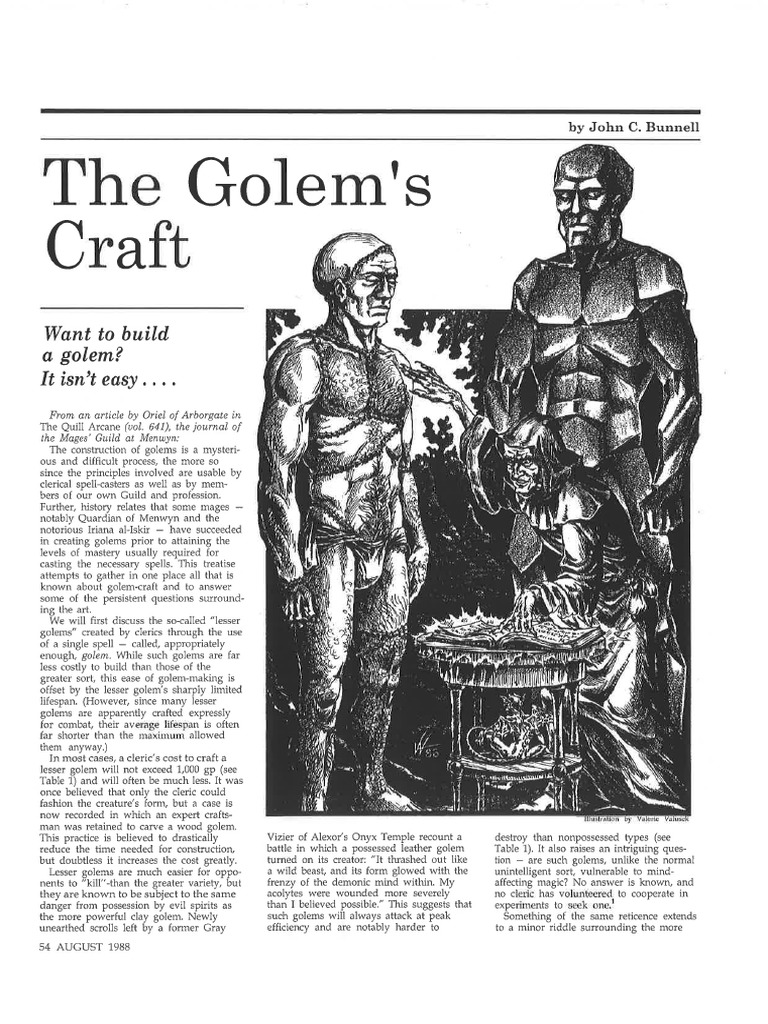 Dragon #136 - The Golem Craft | PDF