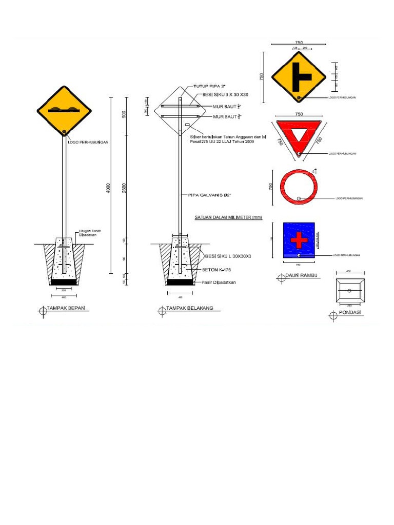 Gambar Rambu Standart | PDF