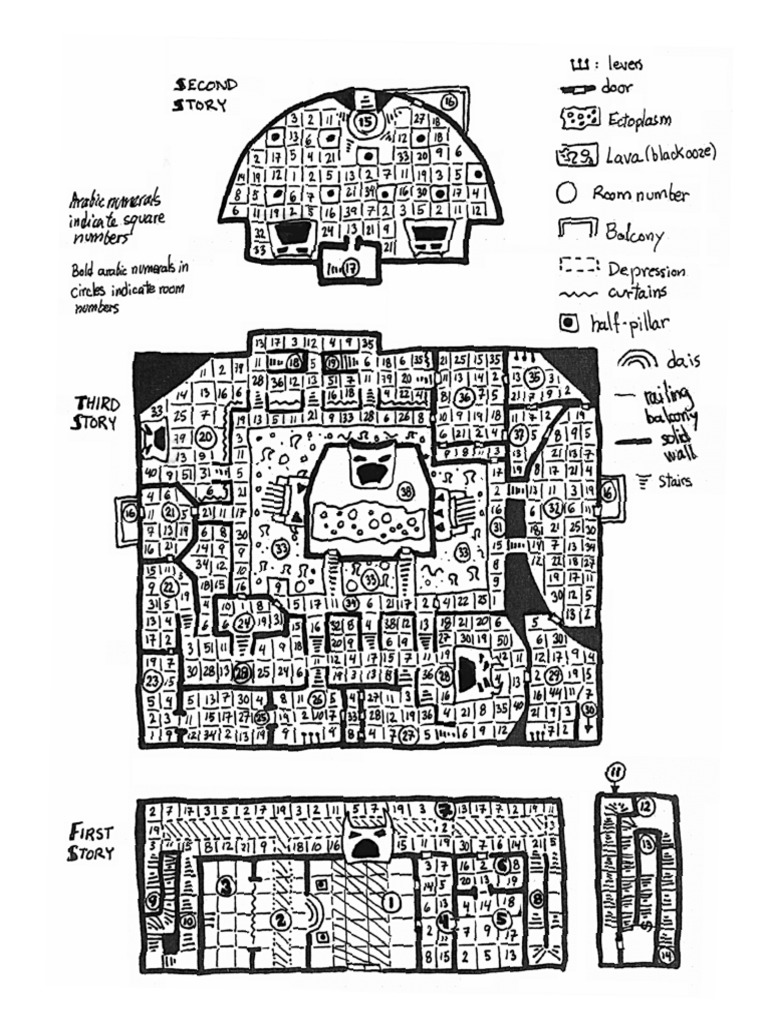 Four Against Darkness Breachers of The Bone Belfry Map | PDF