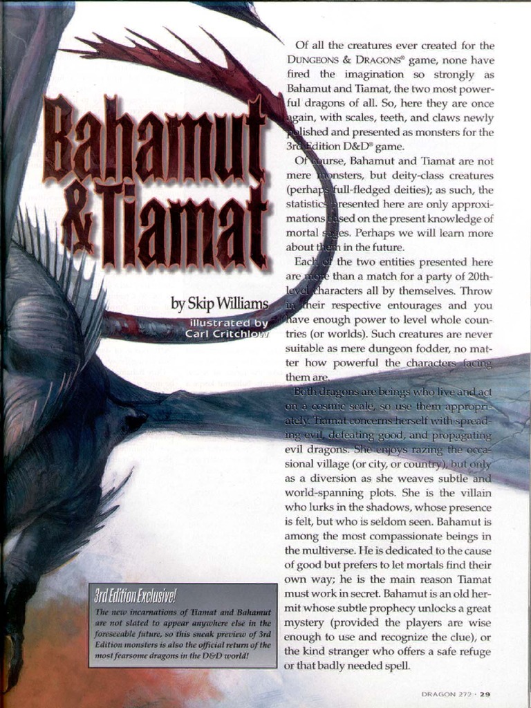 Dragon #272 - Bahamut and Tiamat | PDF