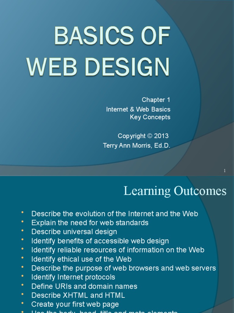 Internet & Web Basics Key Concepts Terry Ann Morris, Ed.D | PDF | World ...