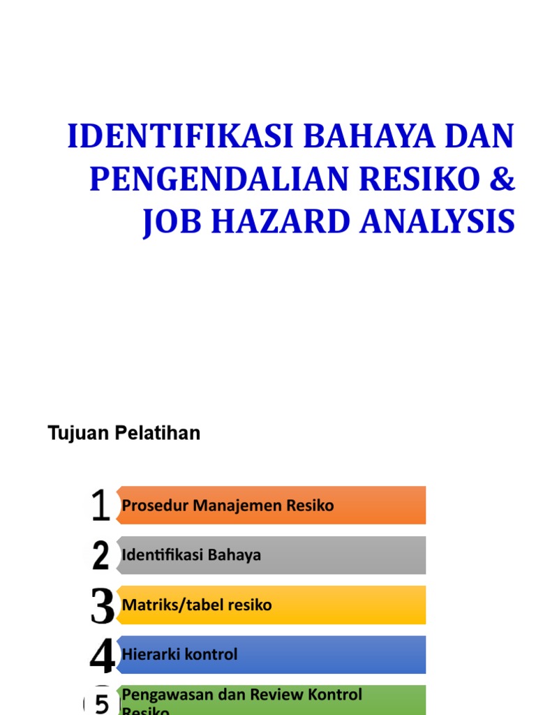 Identifikasi Bahaya Dan Penilaian Resiko | PDF