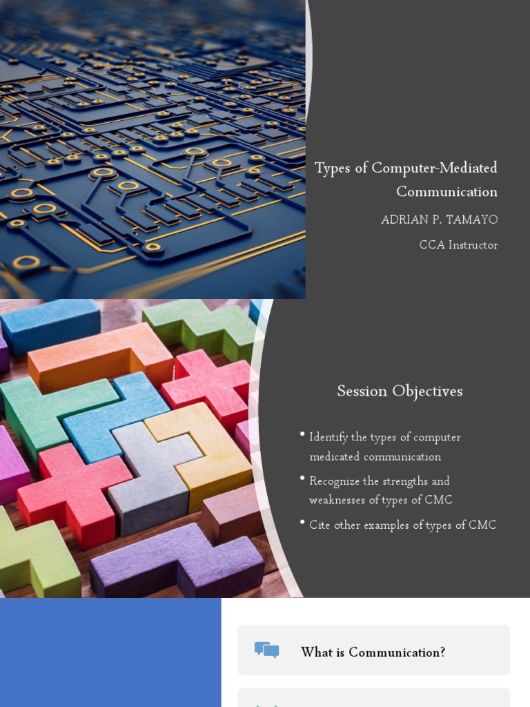 Types of Computer-Mediated Communication | PDF | Computer Mediated ...