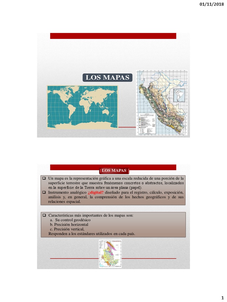 Elementos y Tipos de Mapas Geográficos | PDF | Mapa | Color