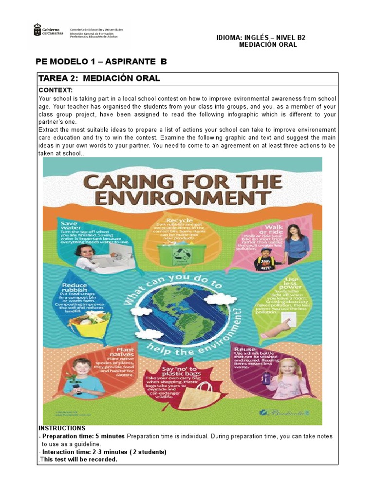 mediacion-oral-ingles-b2-modelo-2 | PDF