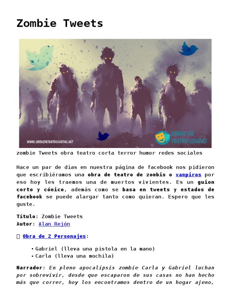 Zombie Tweets | PDF | Zombis