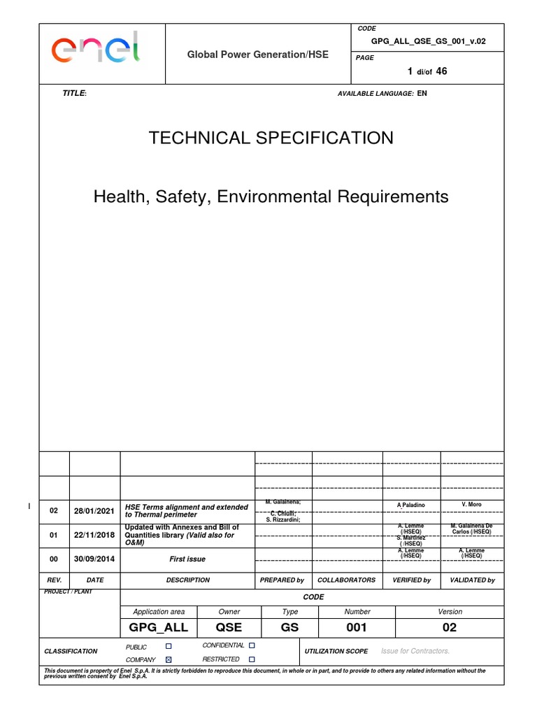 GS - 001 - GPG - HSE Requirements 2021 | Download Free PDF ...