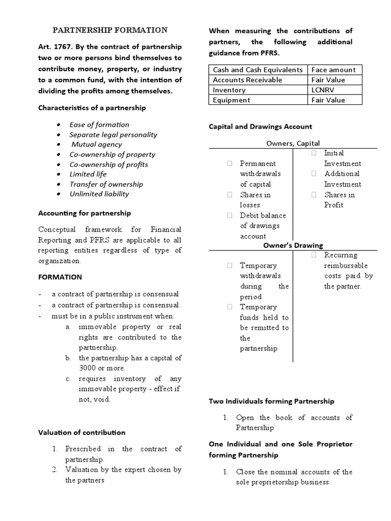 Afar Notes | PDF | Partnership | Equity (Finance)