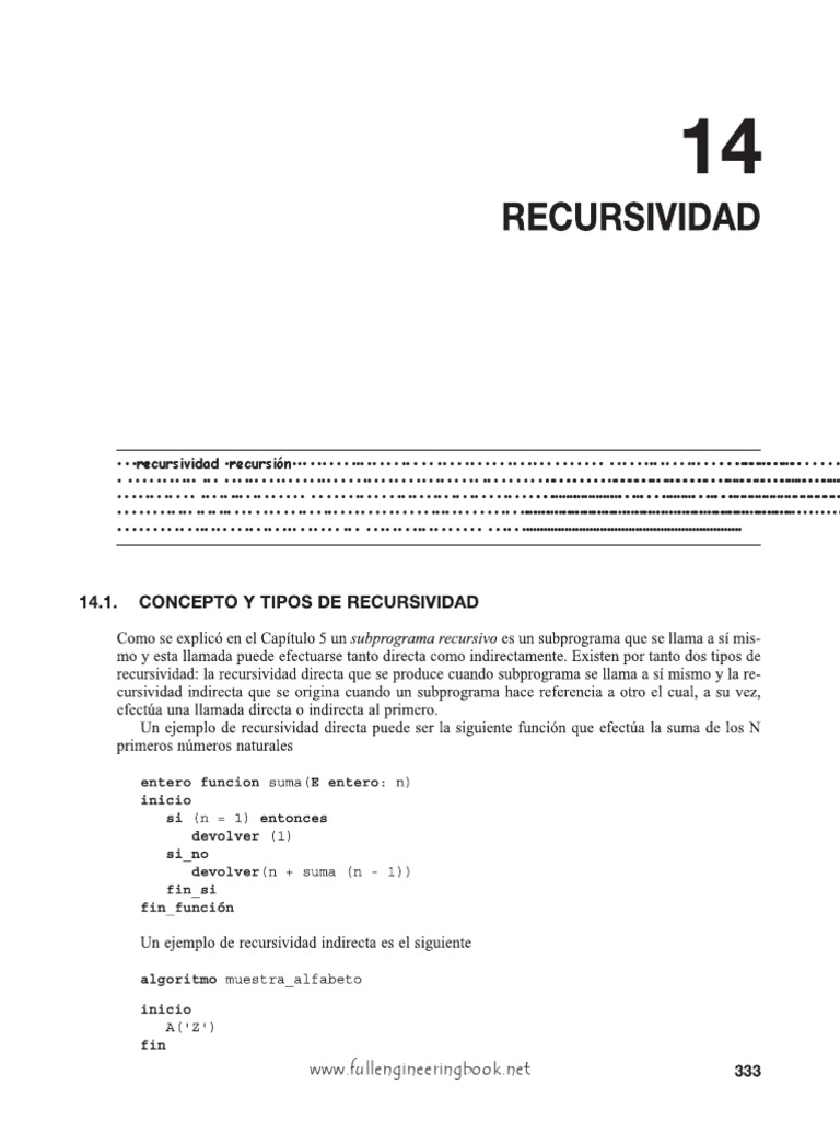 Tema 5 Recursividad | PDF