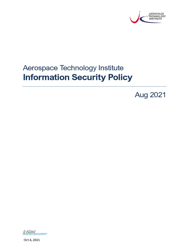 ISMS-101 - Information Security Policy v3.0 | PDF | Information ...