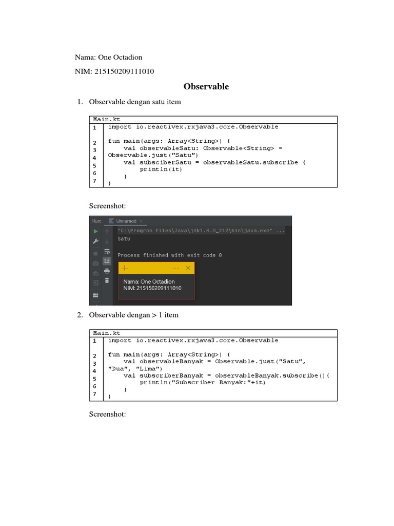 RxJava Observable Examples in Kotlin | PDF | Computing | Software