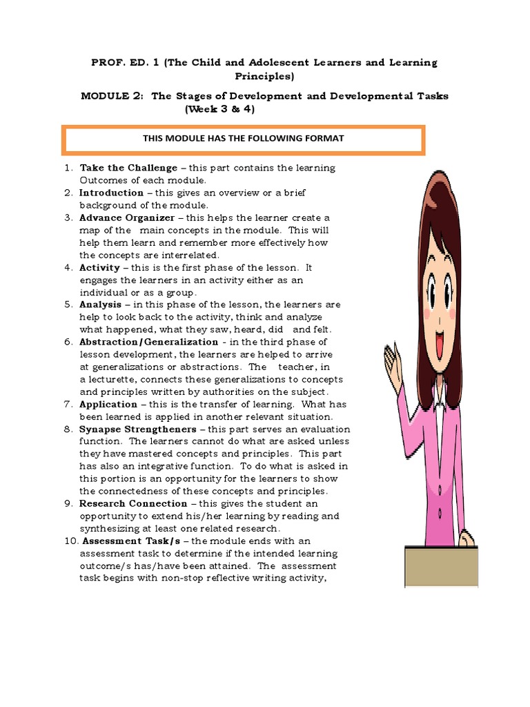 Prof. Ed. 1 Module 2 | PDF | Preschool | Learning