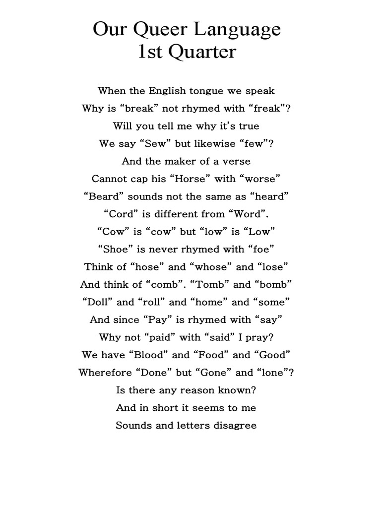 Our Queer Language | PDF | Foreign Language Studies