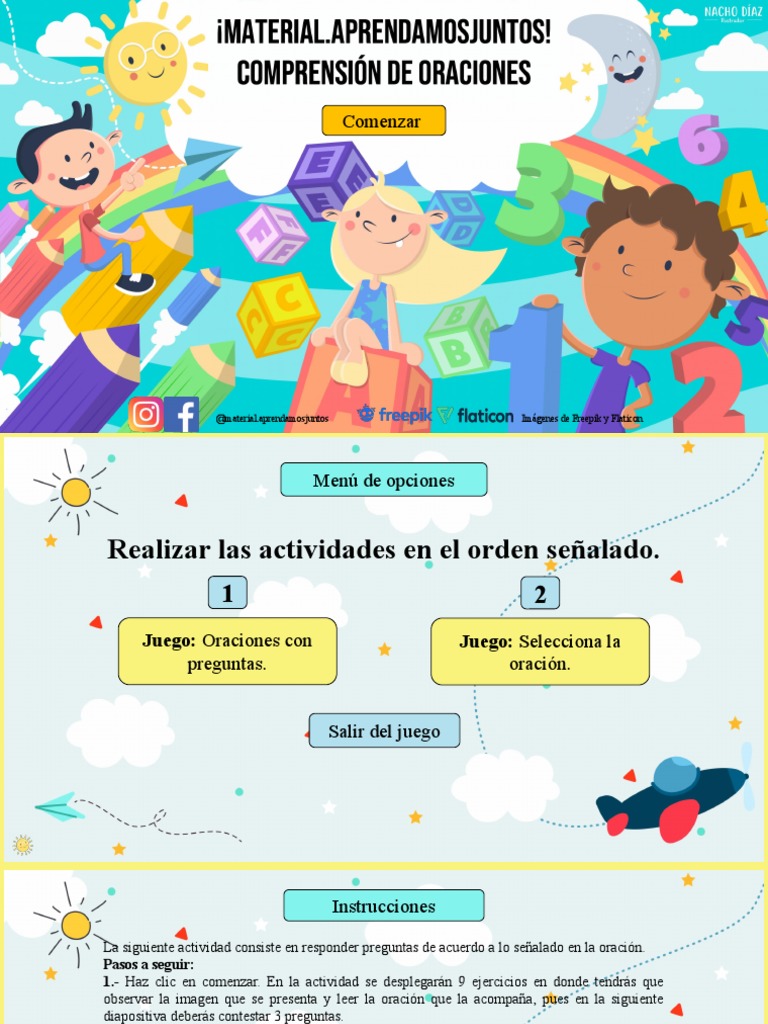 Comprensión de Oraciones | PDF