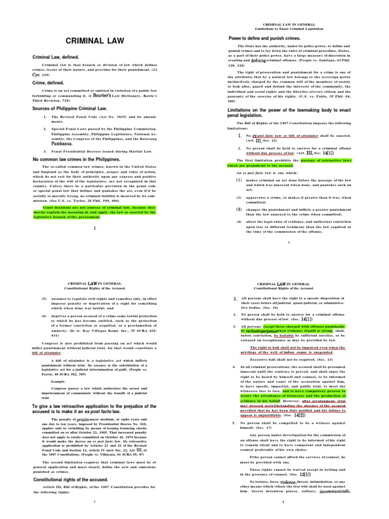 Revise Penal Code by Reyes | PDF | Court Martial | Crimes