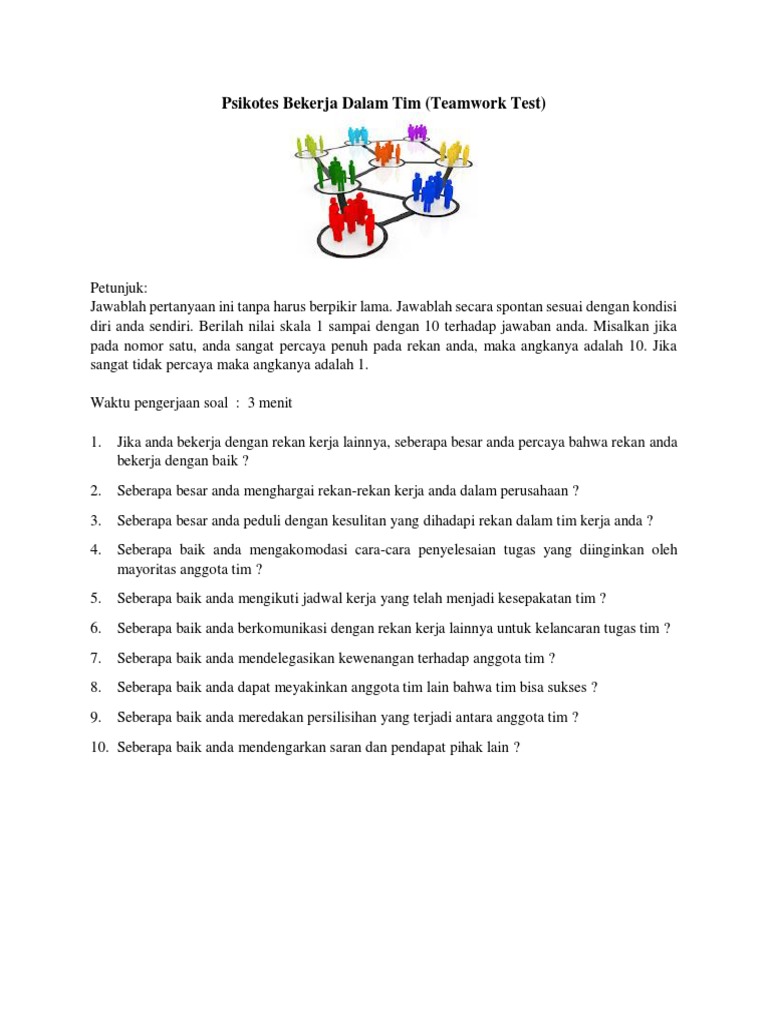 TEAMWORK TEST RESULTS | PDF