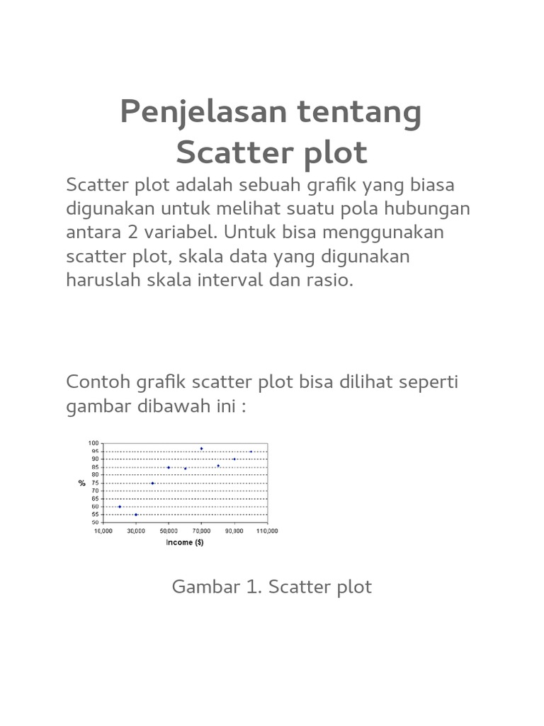 Pengertian dan Contoh Scatter Plot | PDF