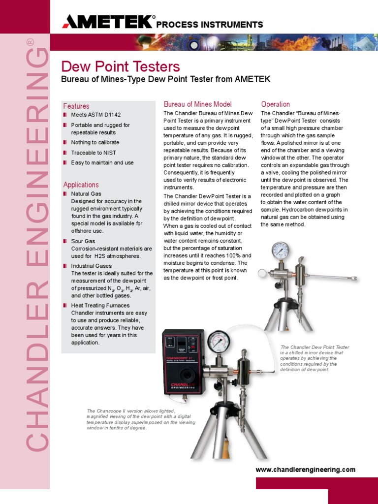 Dew Point | PDF | Calibration | Gases