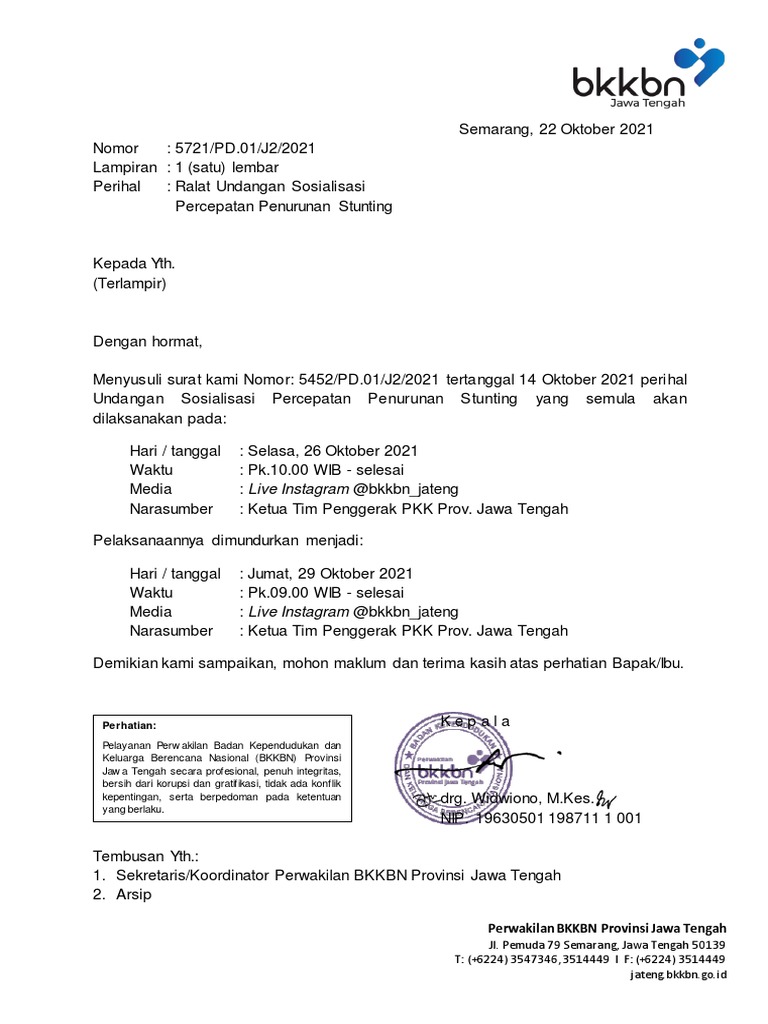 Surat Ralat Und IG Live | PDF