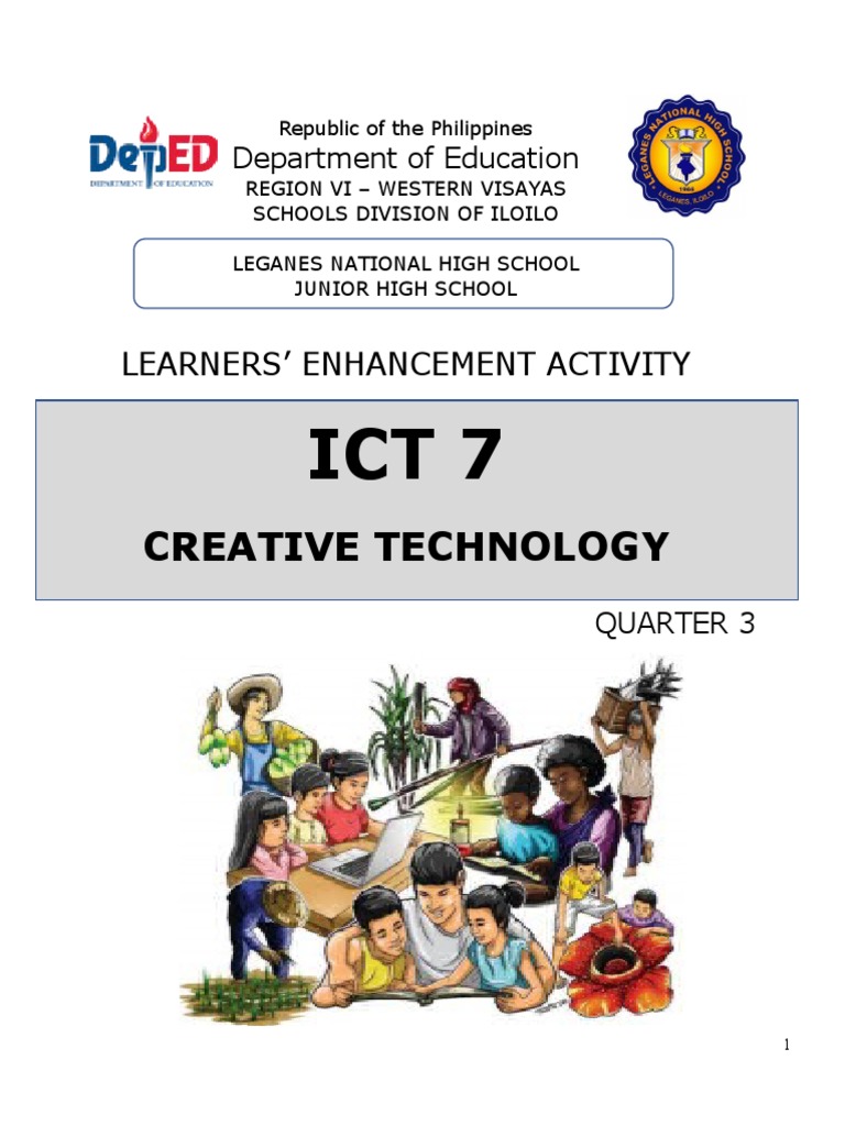 ICT - Grade 7 - Quarter 3 LAS | PDF | Microsoft Excel | Spreadsheet