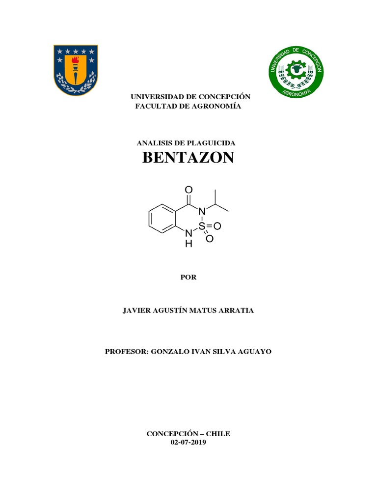 Bentazone | PDF | Química | Bioquímica