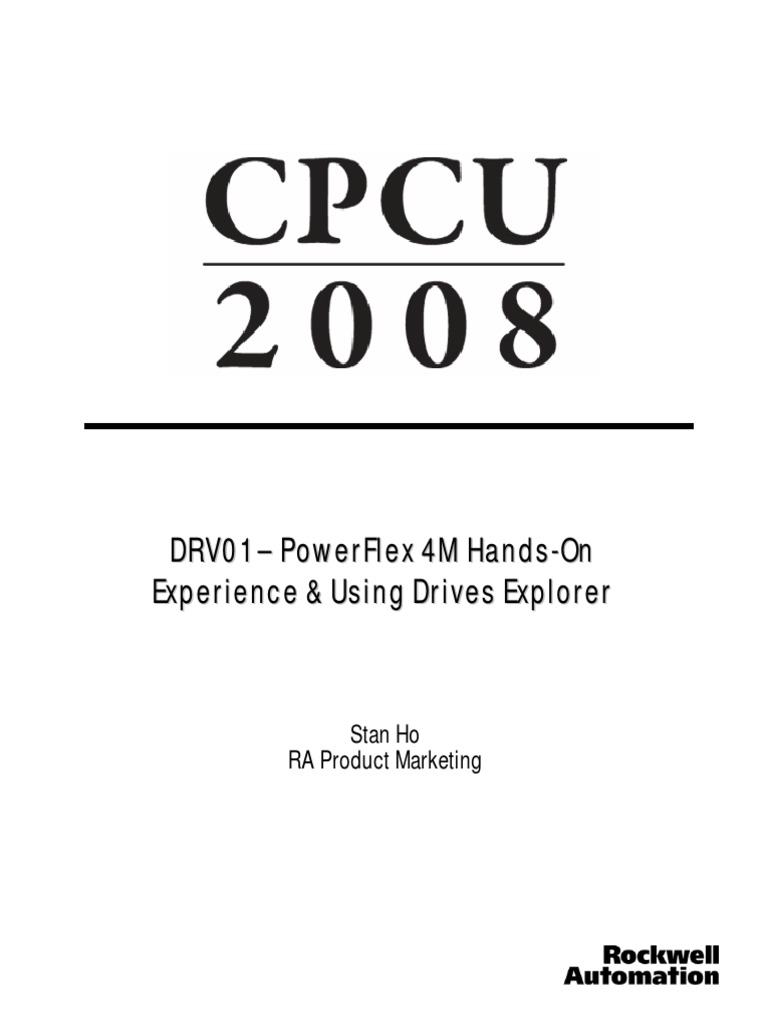 PowerFlex 4M Lab | PDF | Parameter (Computer Programming) | Switch