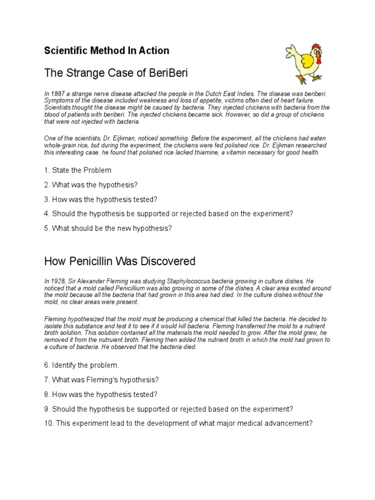 The Strange Case of Beriberi: Scientific Method in Action | PDF | Mold ...