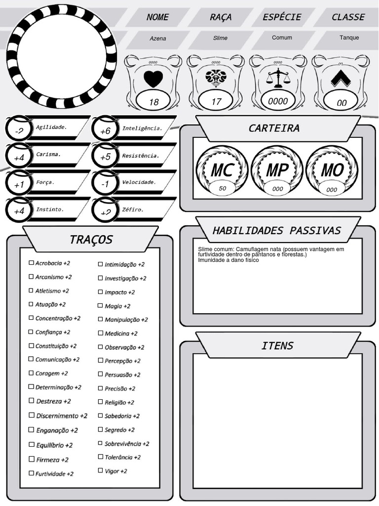 Modelo de Ficha - Cópia | PDF