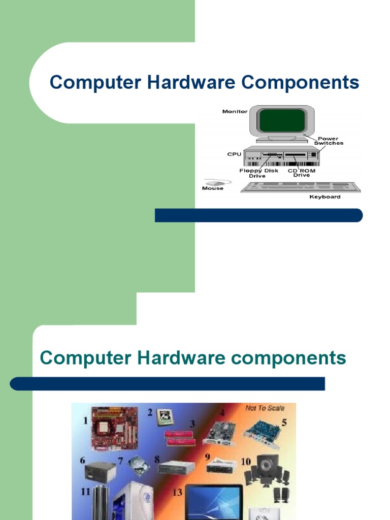 Overview of Computer Hardware Components | PDF | Dvd | Random Access Memory