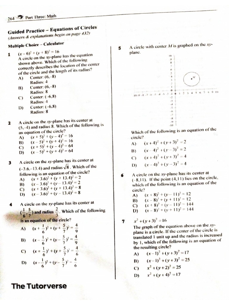 Equations of Circles | PDF