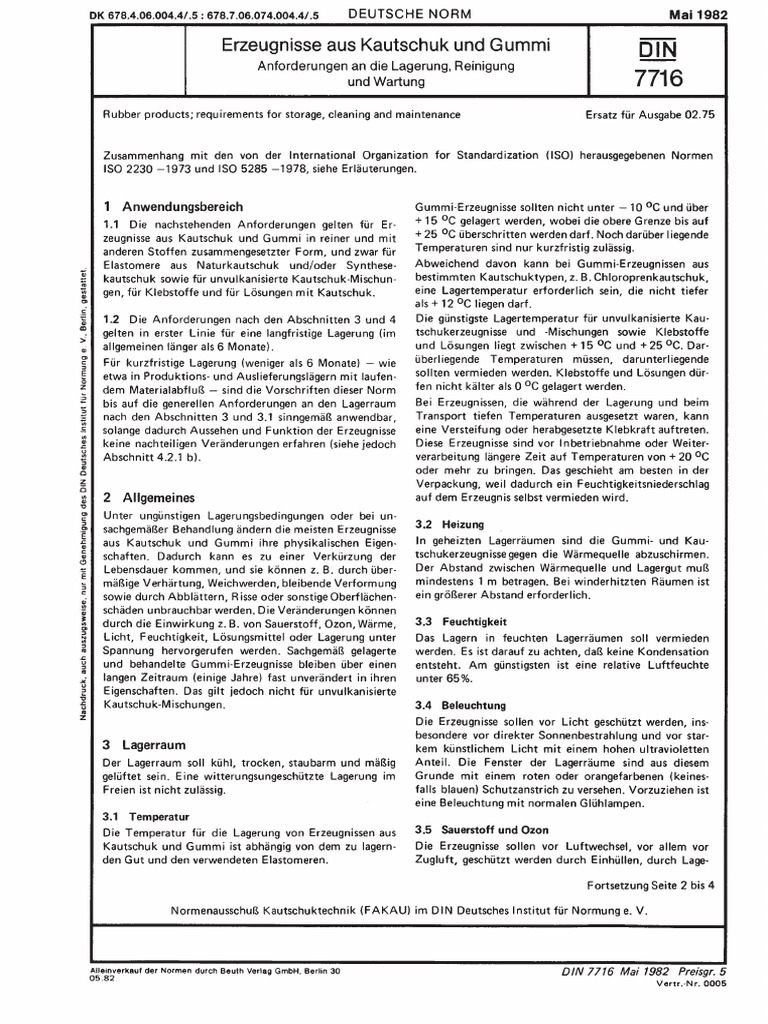 Din 7716 1982-05 | PDF