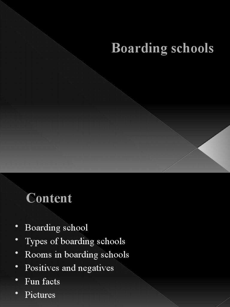 Boarding Schools | PDF