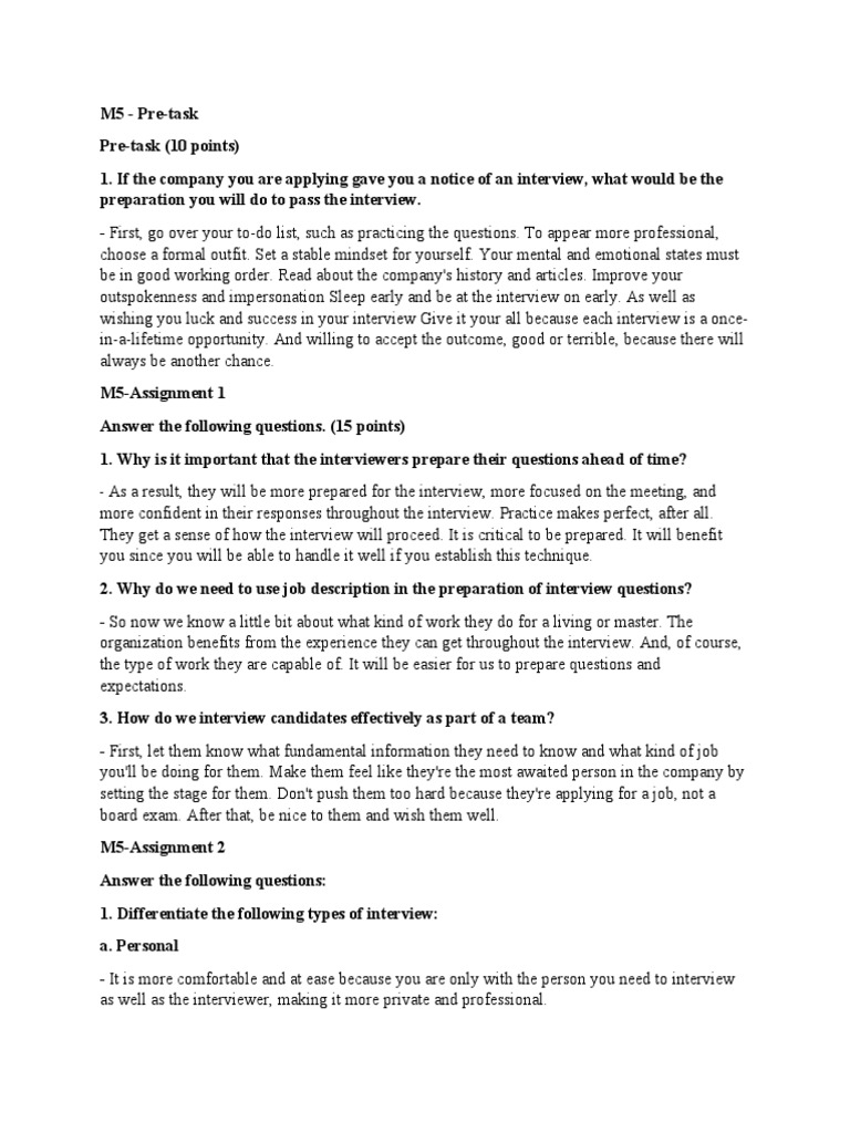 Module 5 | PDF | Anger | Interview