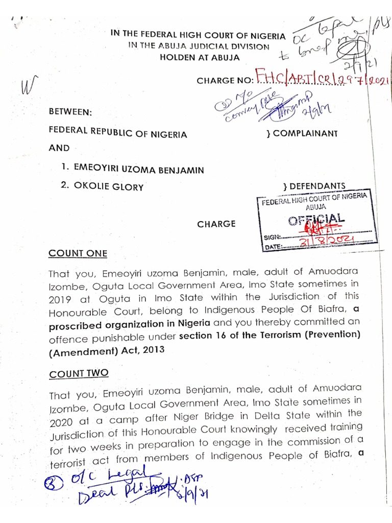 Charge Sheet | PDF