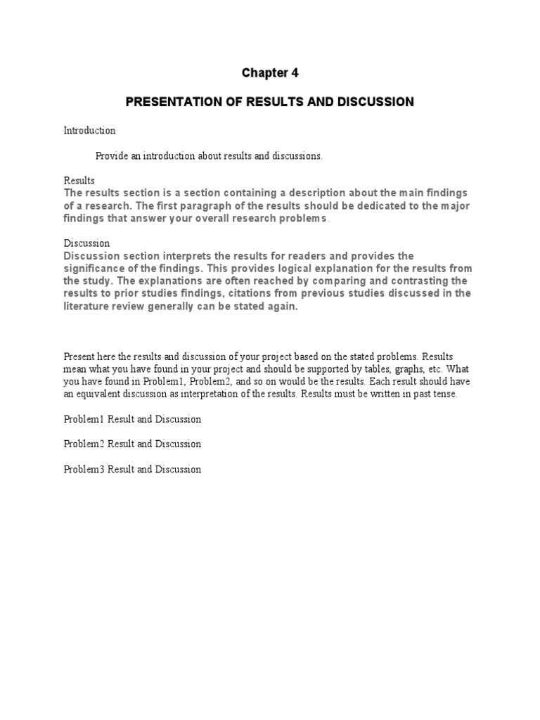 Chapter 4 Results and Discussion | PDF