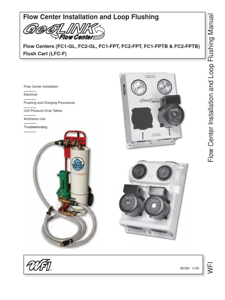 Flow Center Installation Manual - IM1961 | PDF | Valve | Pump