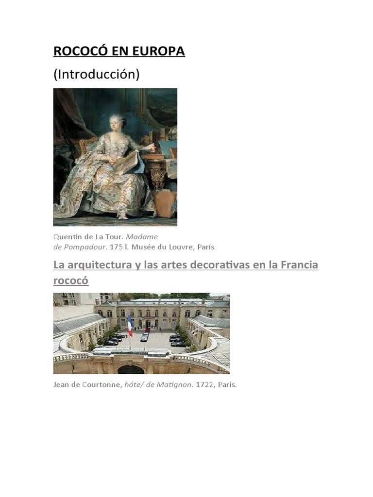 Arte y Arquitectura Rococó en Europa | PDF | Arte occidental | Pinturas