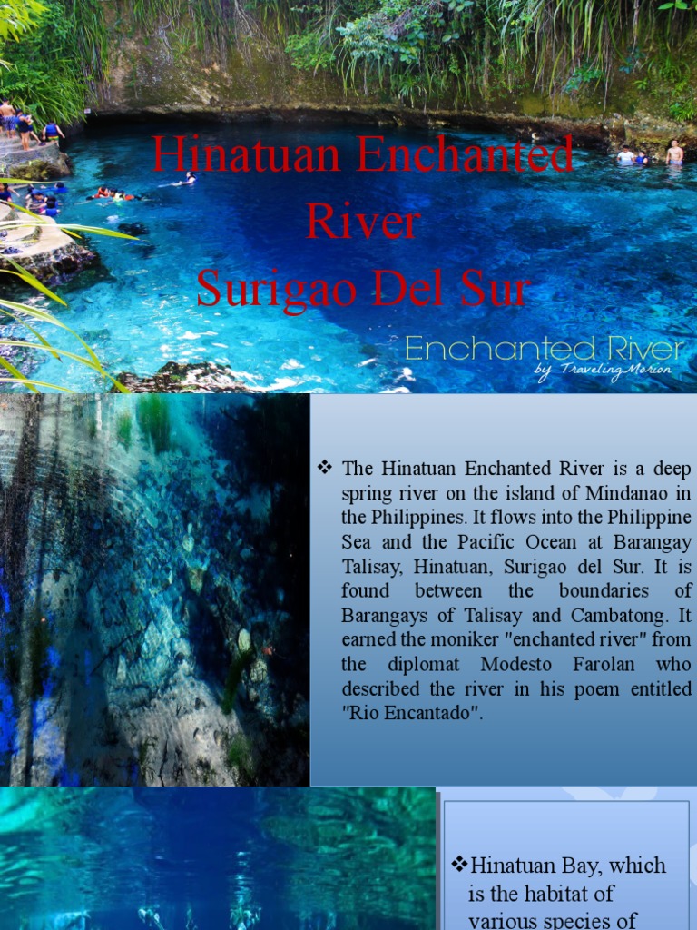 Hinatuan Enchanted River Surigao Del Sur | PDF