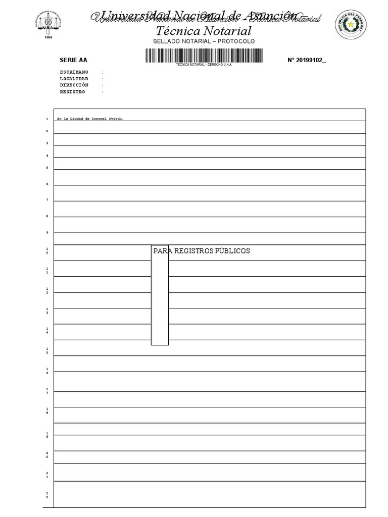 Hoja de Protocolo | PDF