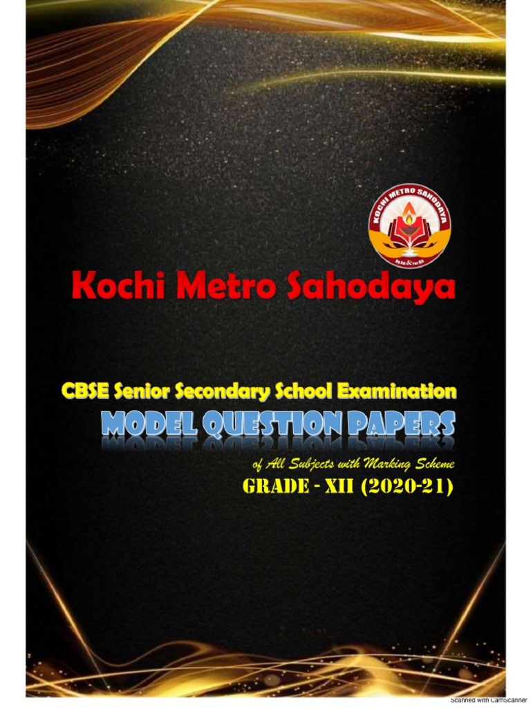 CBSE Model QP Class XII (KMS) | PDF