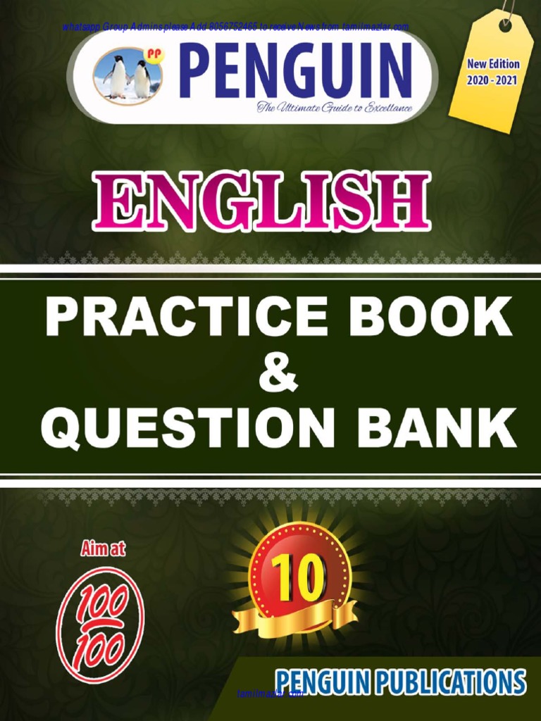 10th Standard English Practice Guide | PDF | English Language