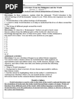 Recollection Module For Grade 10 and Grade 12 Students | PDF | Wellness